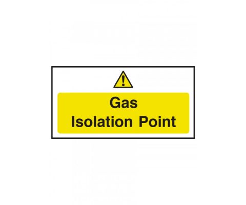 Gas Isolation Point Safety Sign – Raynor Hygiene