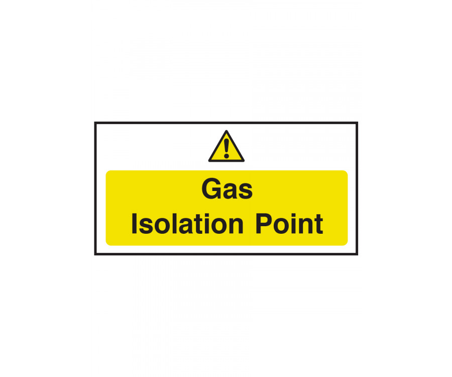 Gas Isolation Point Safety Sign – Raynor Hygiene