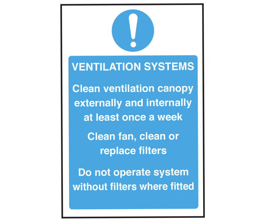 Ventilation System Safety Sign – Raynor Hygiene