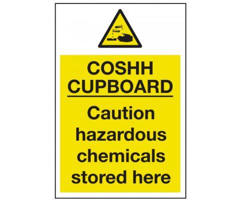 COSHH Cupboard Sign – Raynor Hygiene