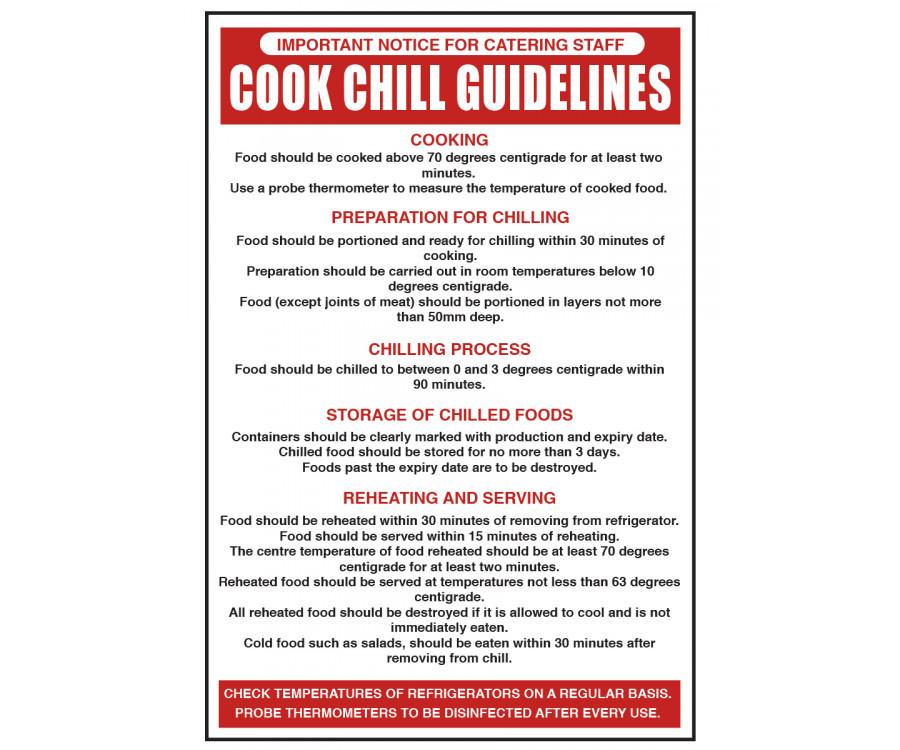 Cook Chill Guidelines Notice – Raynor Hygiene