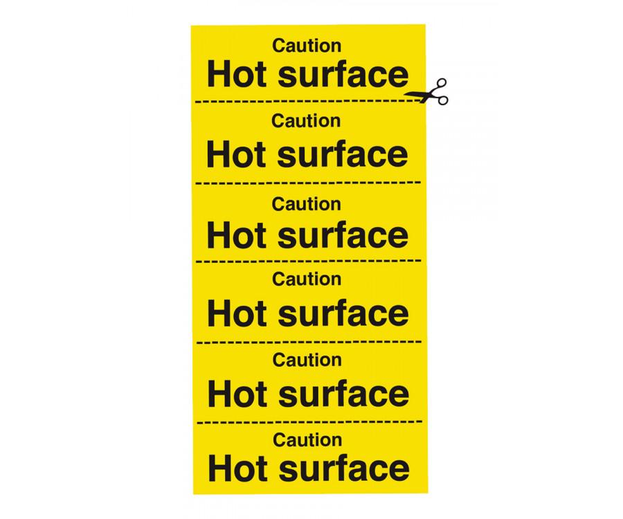 Caution Hot Surface Safety Sign – Raynor Hygiene