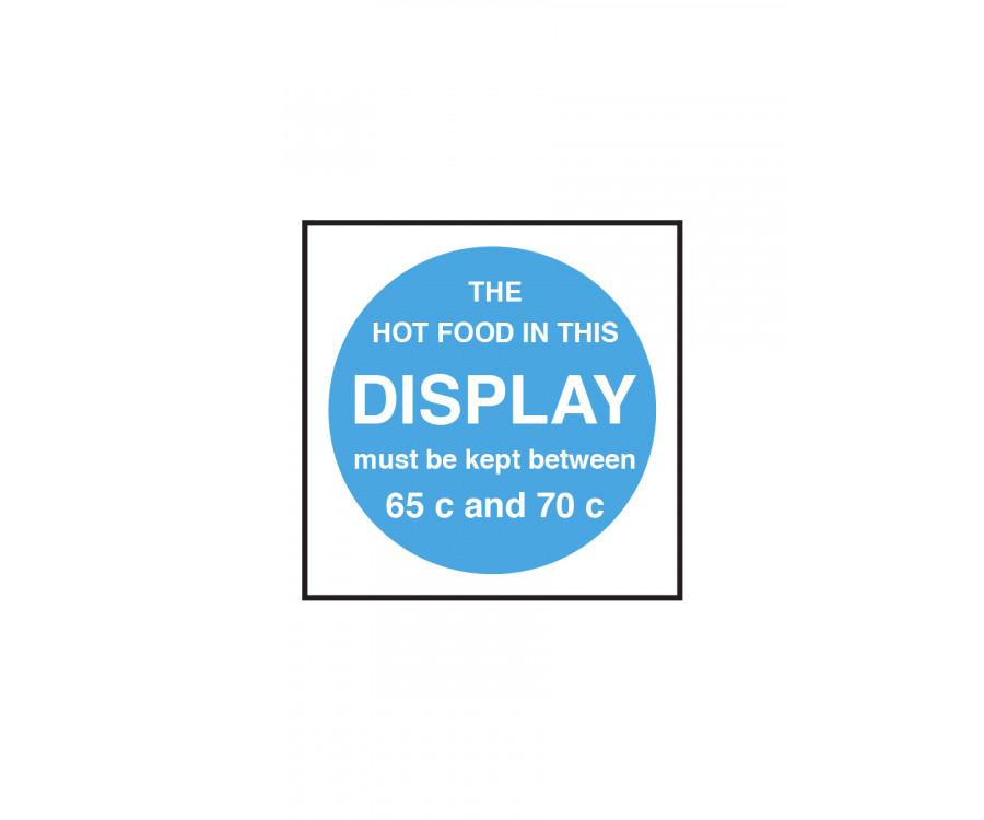 Hot Food Display Temperature Notice – Raynor Hygiene