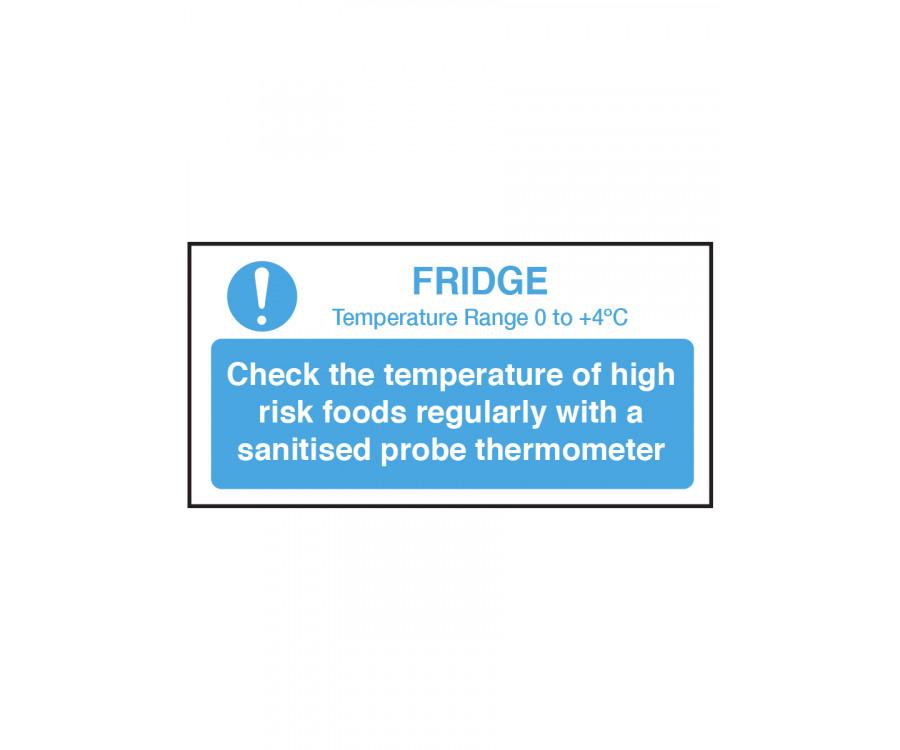 Check Fridge Temperature Notice – Raynor Hygiene