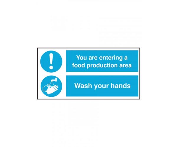 Food Production Area / Wash Your Hands vinyl sticker – Raynor Hygiene
