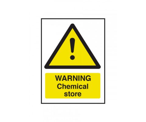 WARNING CHEMICAL STORE SAFETY SIGN – Raynor Hygiene
