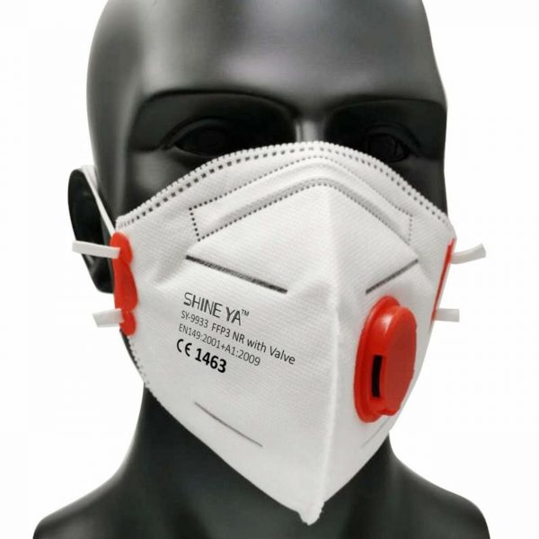 VALVED DUST MASK/RESPIRATOR FOLDED FLAT SINGLE MASK FFP3 – Raynor Hygiene