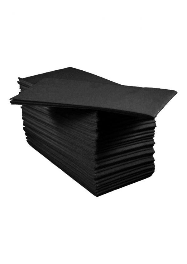 BLACK AIRLAID 8 FOLD NAPKIN – Raynor Hygiene