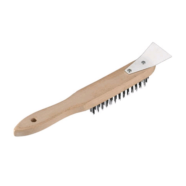 WIRE BRUSH 4 ROW WITH SCRAPER – Raynor Hygiene