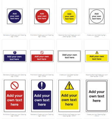 Custom Made Safety Signs – Raynor Hygiene