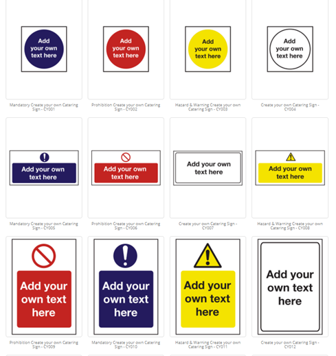 Custom Made Safety Signs – Raynor Hygiene
