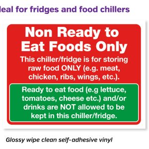 Food storage and temp notices – Raynor Hygiene