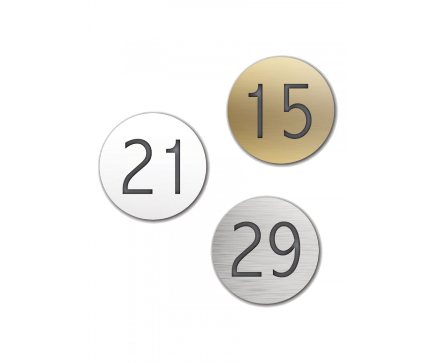 Engraved Circle Number Discs – Multiple Options Ideal for Locker Rooms ...