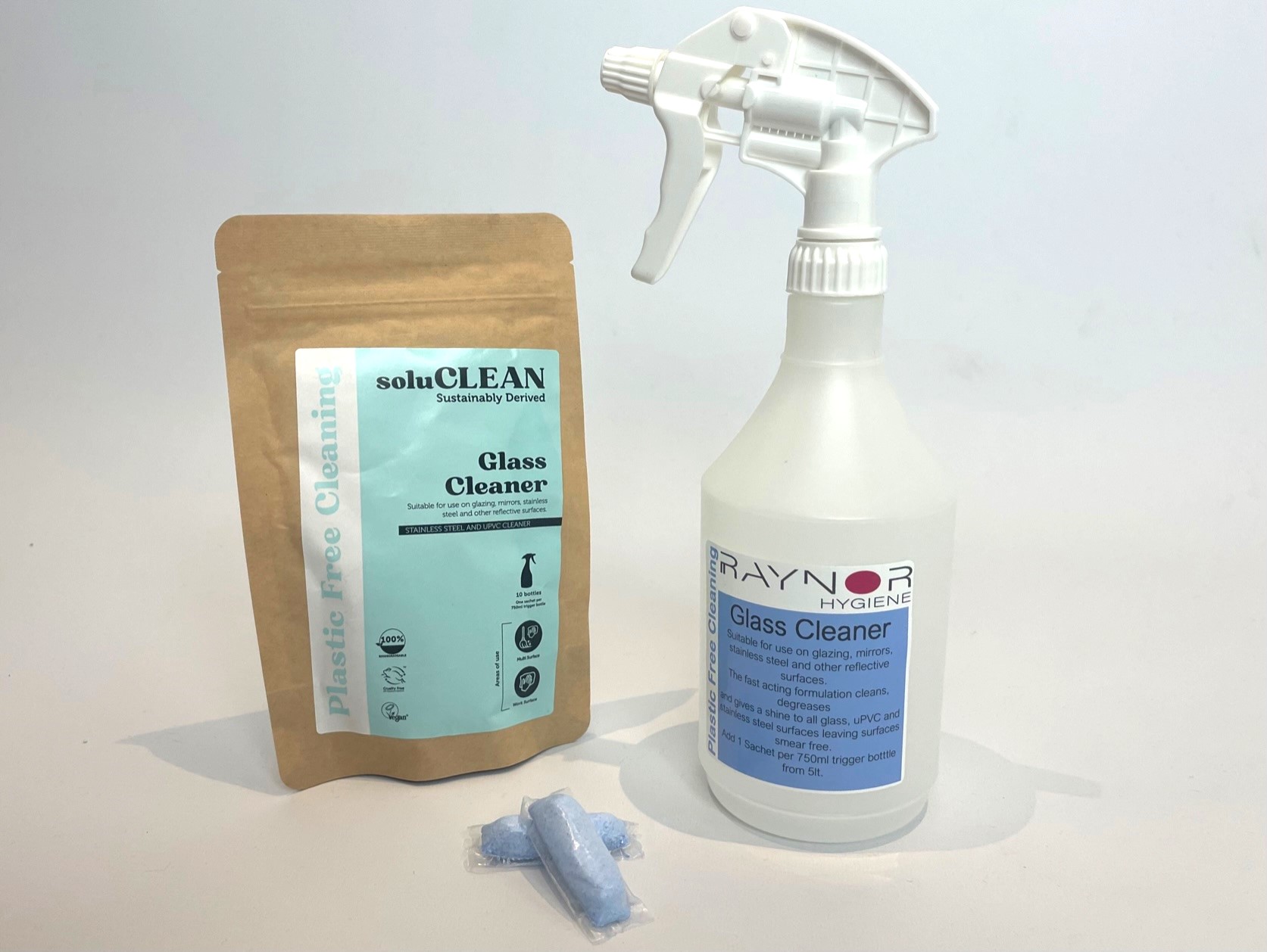 GLASS CLEANER SACHET FOR 750ML 1X10 – Raynor Hygiene