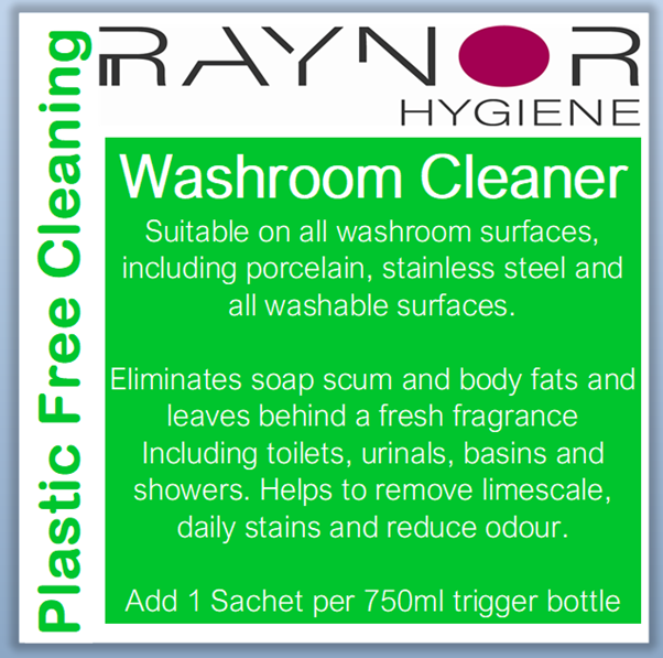 LABEL FOR WASHROOM CLEANER SACHET TRIGGER BOTTLE – Raynor Hygiene