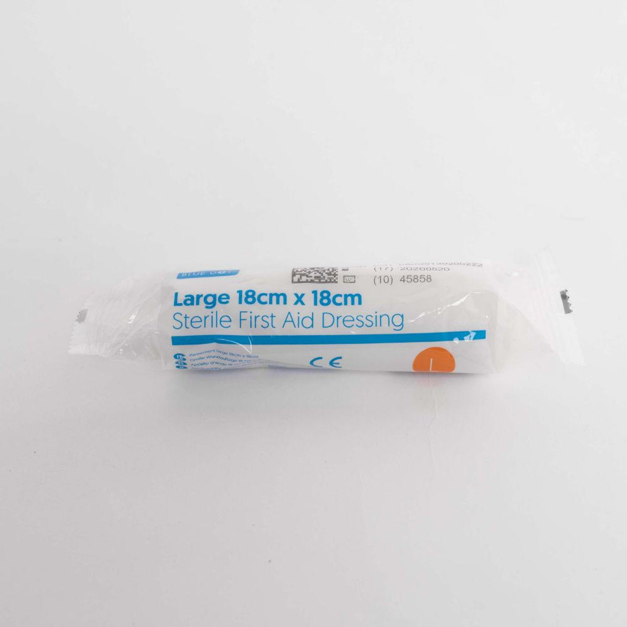 Large Dressing with Bandage Sterile HSE 18 x 18cm Pad x10 – Raynor Hygiene