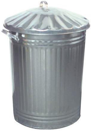 90L Galvanised Metal Rubbish Bin – Raynor Hygiene